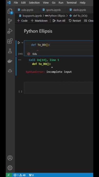 How to use Ellipsis in Python: A Step-by-Step Guide #coding #pythontrick #code #pythonic #python ...
