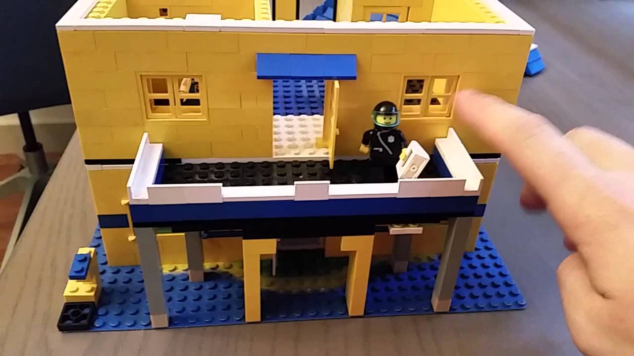 LEGO Yellow House with Blue Roof moc - YouTube
