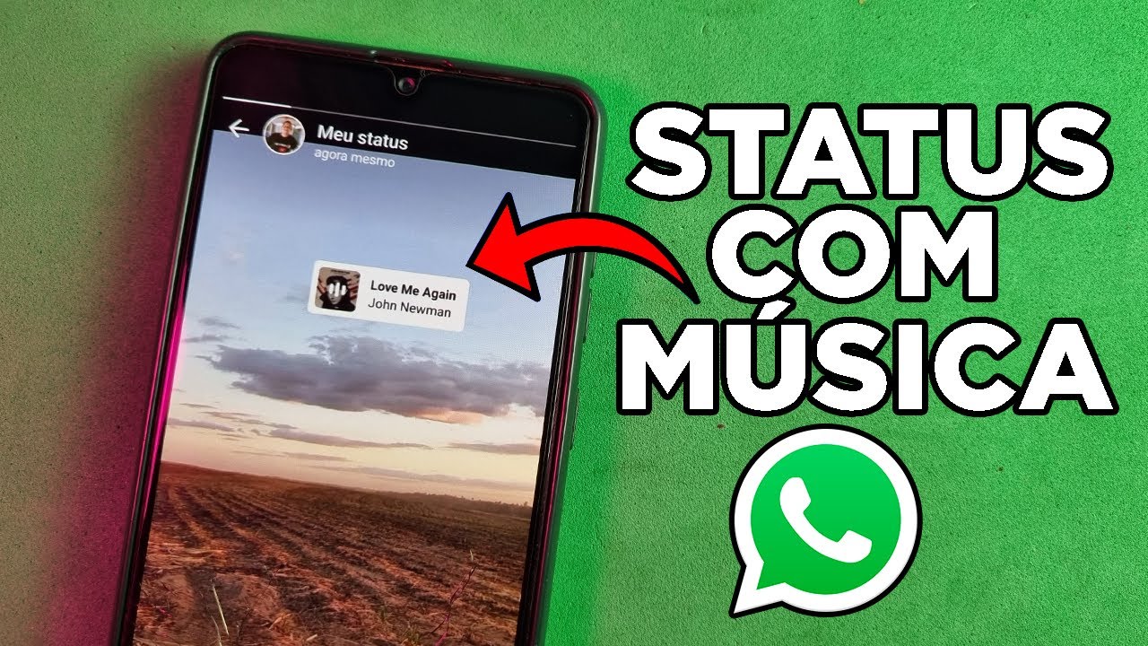 COMO COLOCAR FOTO COM MÚSICA NO STATUS DO WHATSAPP - CORRETAMENTE - YouTube