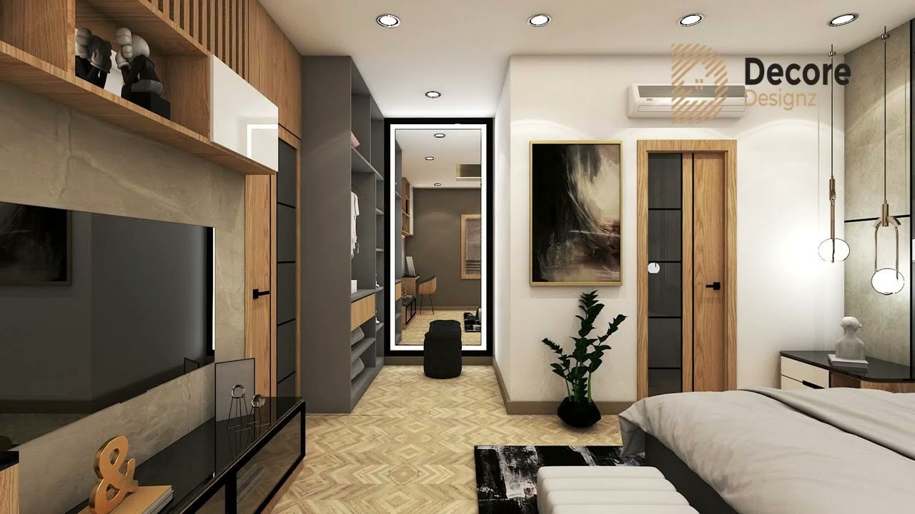 Modern interior design done for 3bhk flat in Tata Indis one city - YouTube