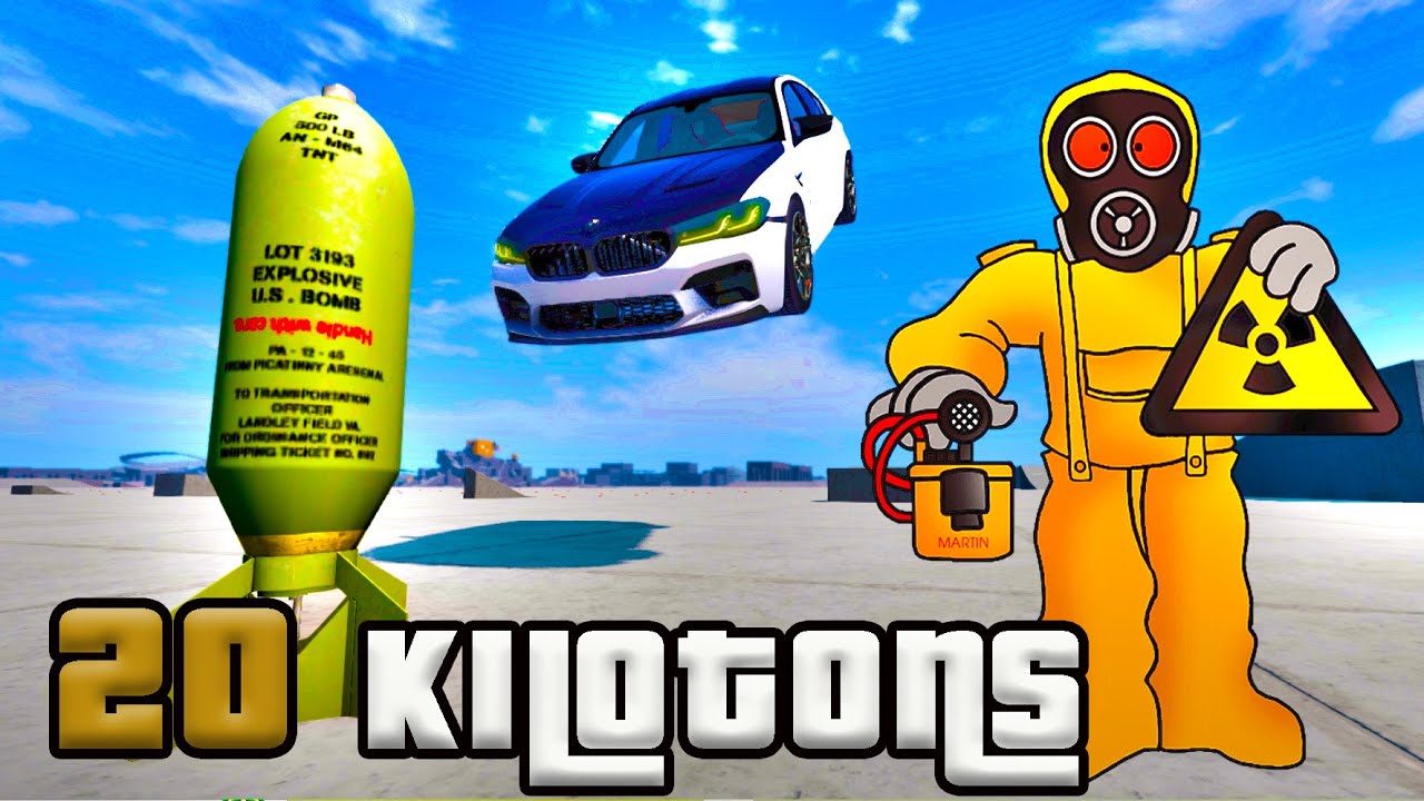 Cars VS Nuclear Bomb - BeamNG drive - YouTube