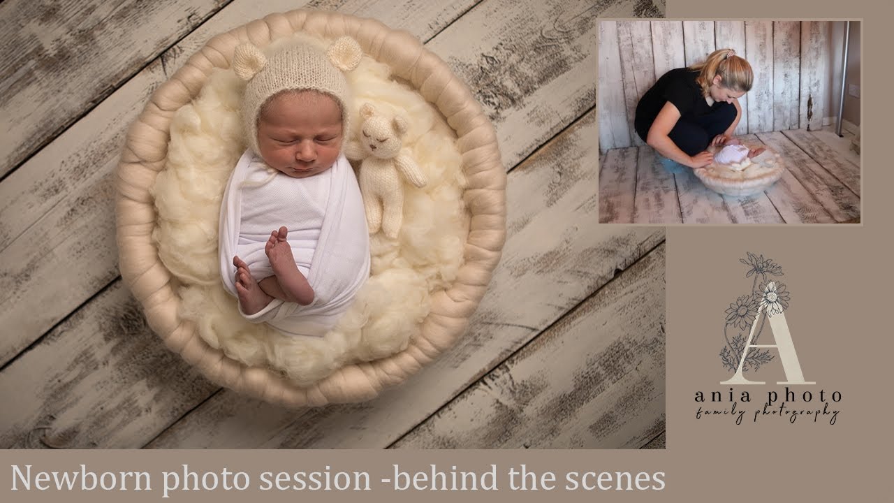 Newborn photo session, behind the scenes Ania Photo Hampshire ...