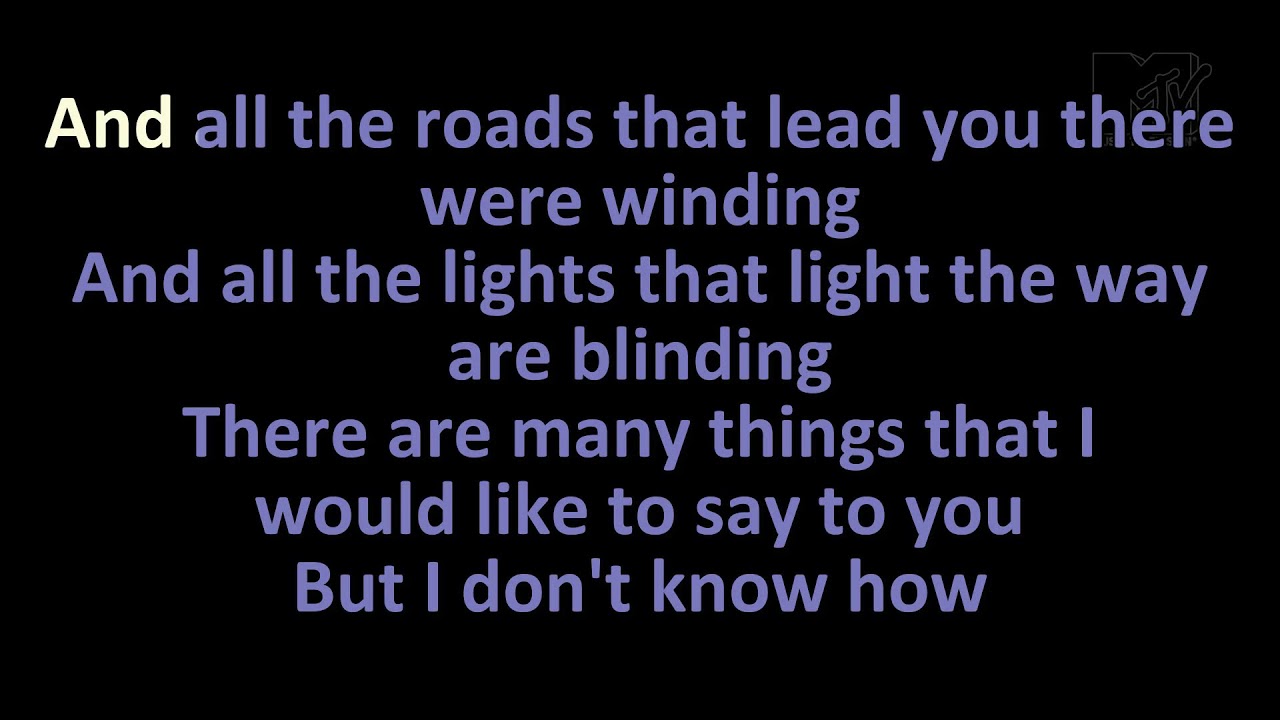 Oasis Wonderwall Karaoke Youtube