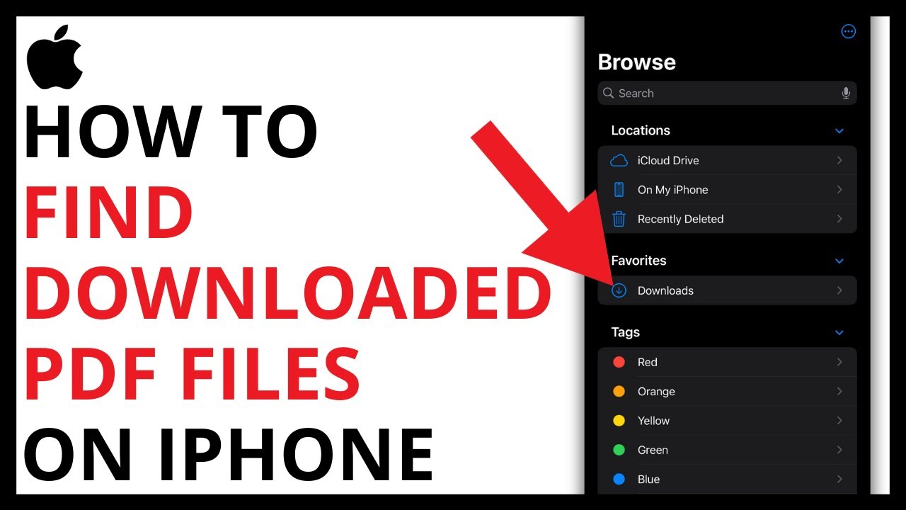 How to Find Downloaded PDF Files on iPhone [QUICK GUIDE] - YouTube