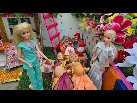 Barbie Doll All Day Routine In Indian/Village/Radha Ki Kahani Part -644/Barbie Doll Bedtime Story||