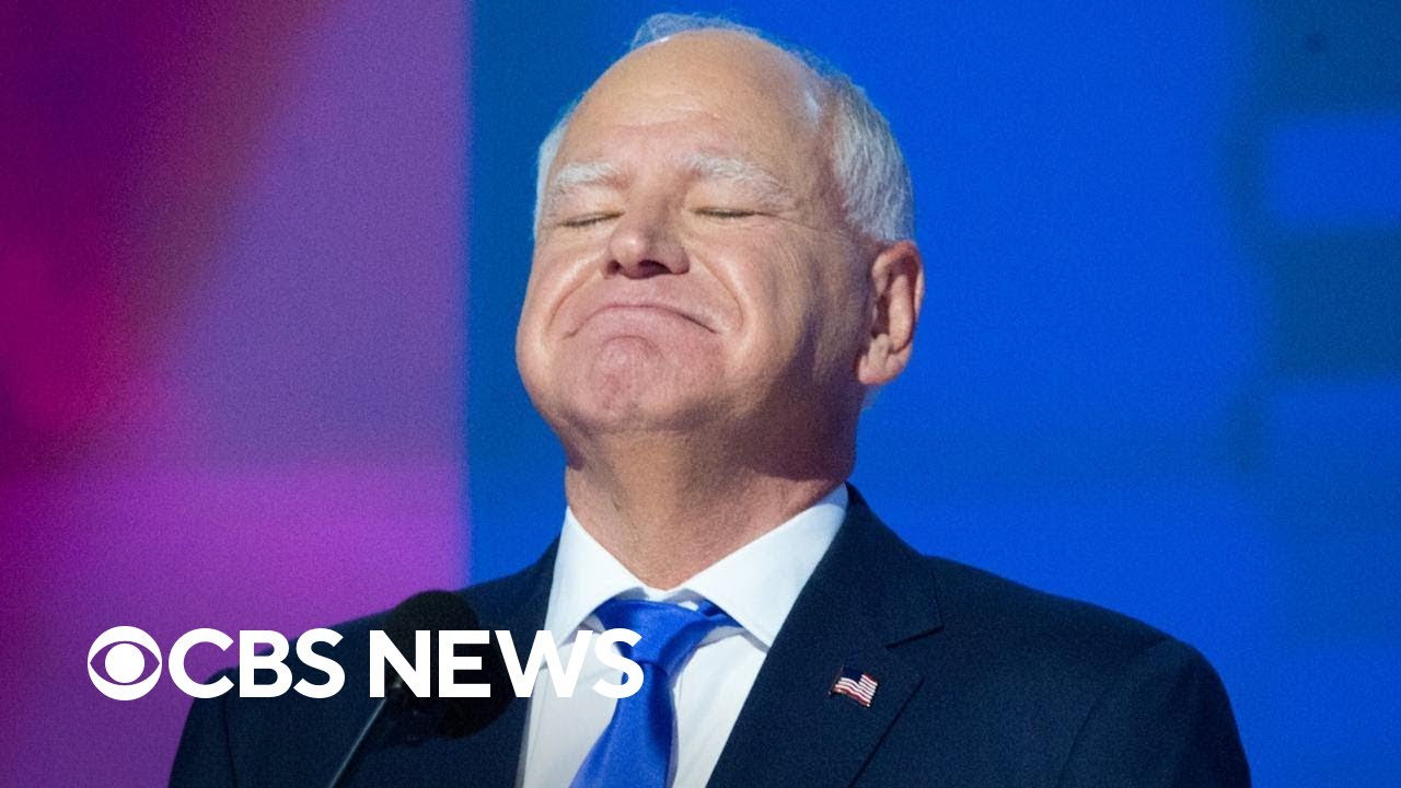 Tim Walz enters national stage with DNC address - YouTube
