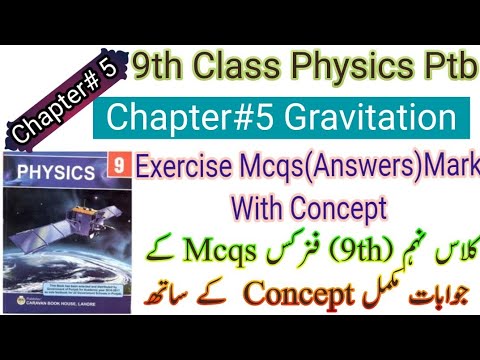 9th Class Physics ptb Chapter 5 Gravitation Exercise Mcqs Mark With ...