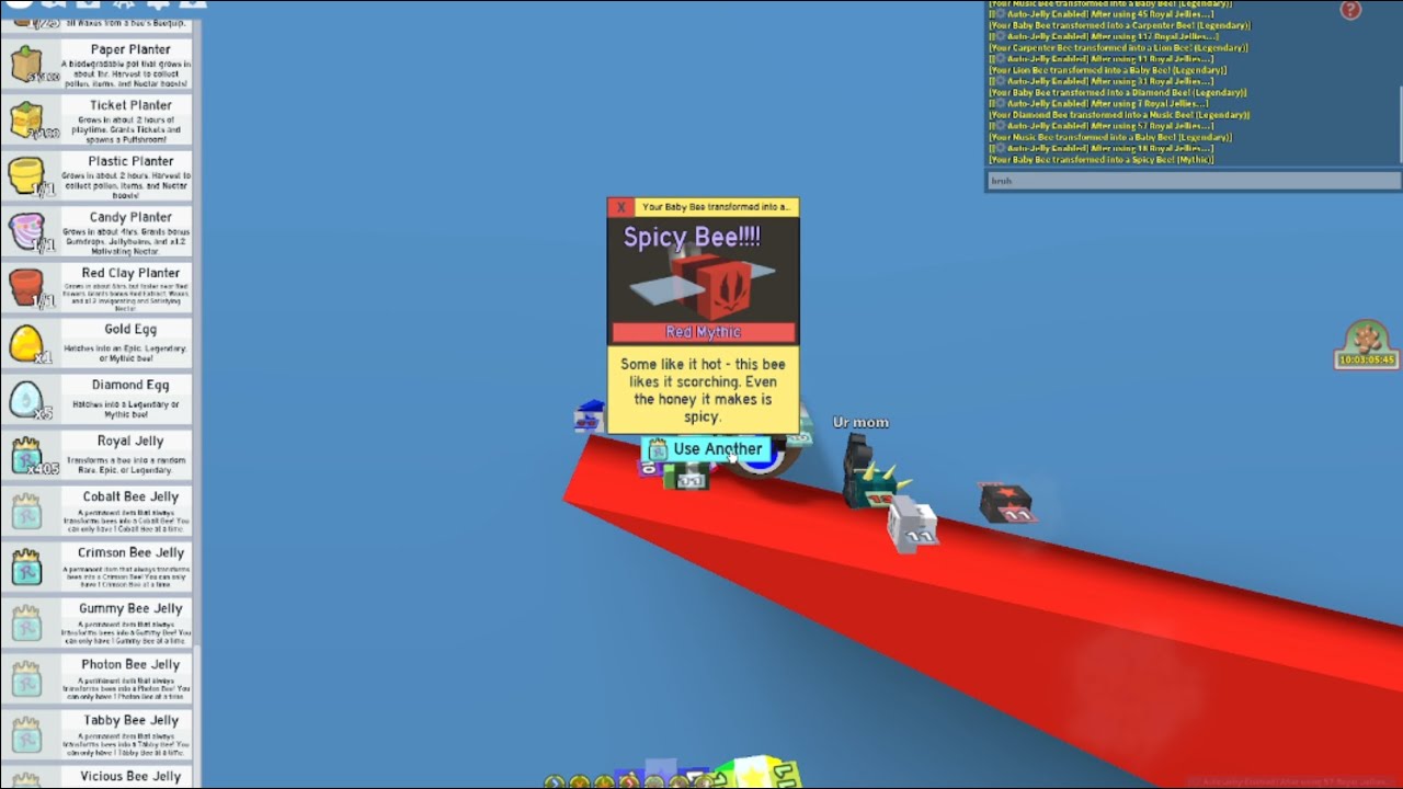 Getting MYthic bee from Royal jelly | BSS Roblox - YouTube
