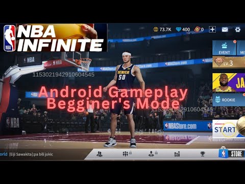NBA INFINITE MOBILE GAMEPLAY | BEGINNER'S MODE CLOSE FIGHT | # ...