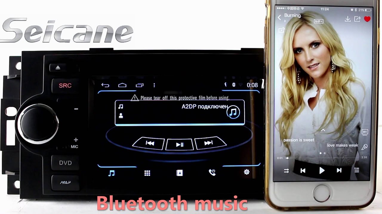 Seicane Android 4.4 2005 2006 2007 Chrysler 300C radio navigation ...