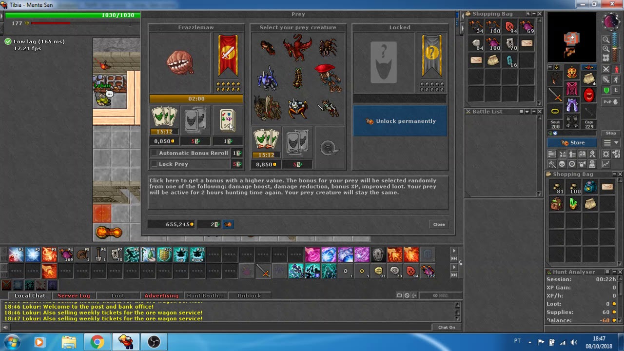 tibia prey wildcards novo sistema muito bom show! - YouTube