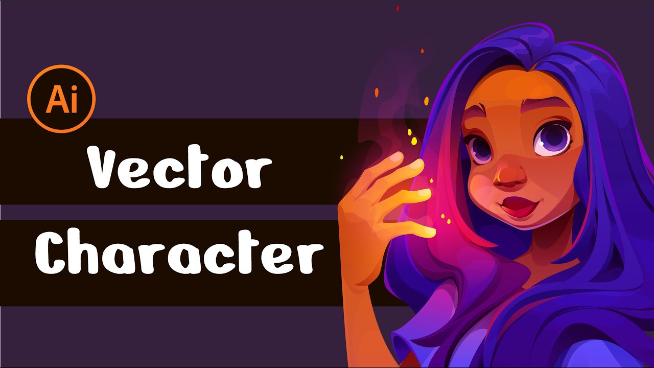 Draw in Illustrator. Vector drawing process. - YouTube