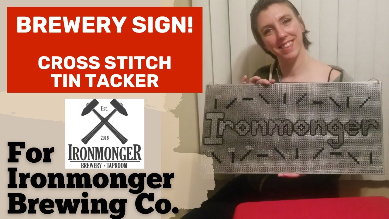 Ironing Out the Details for Ironmonger Brewing! DIY Cross Stitch Tin ...