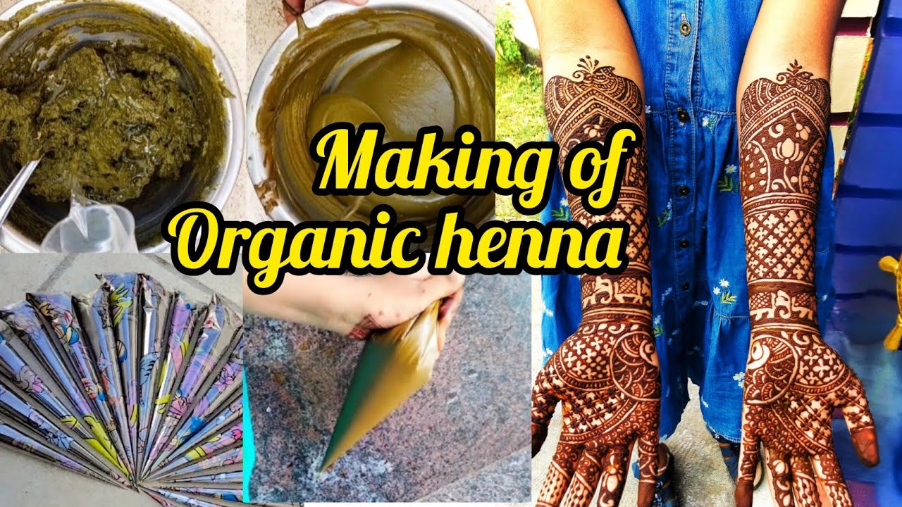 How to make organic henna cones at home//Perfect stains//organic henna ...