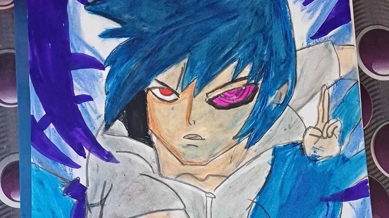 sasuke Uchiha drawing #anime #art #drawing - YouTube