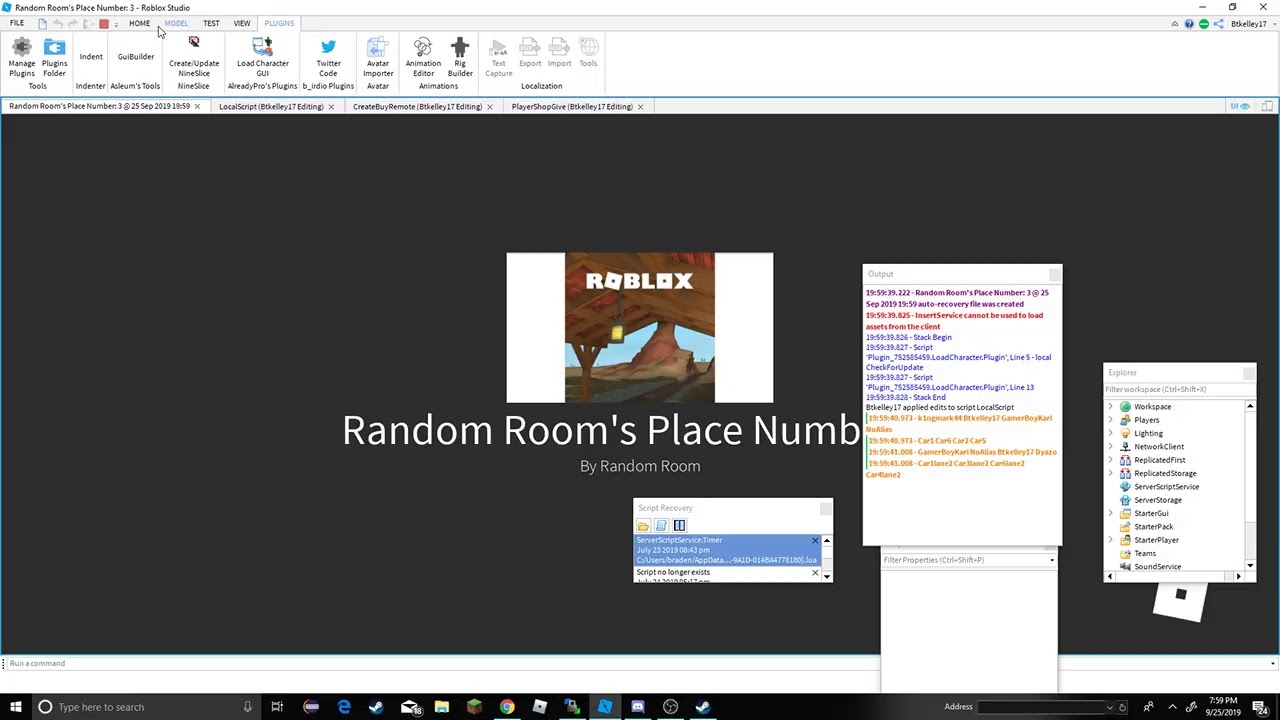 Roblox Random Room Scripting - YouTube