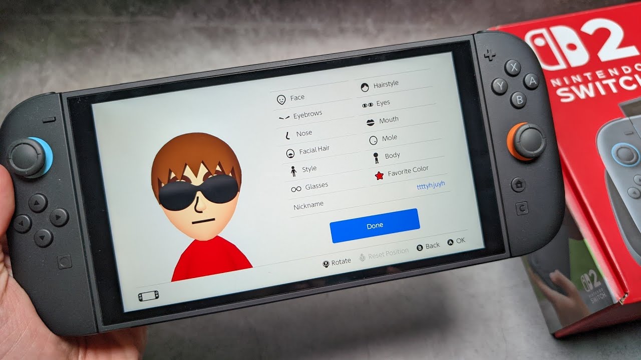 How to Create & Edit Mii Character / Avatar on Nintendo Switch 2 - YouTube