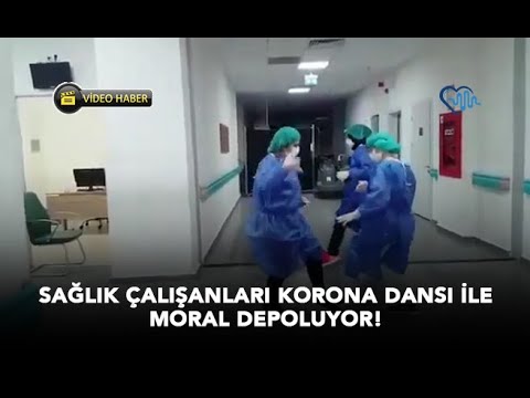 Sağlık çalışanları dans ederek moral depoluyor