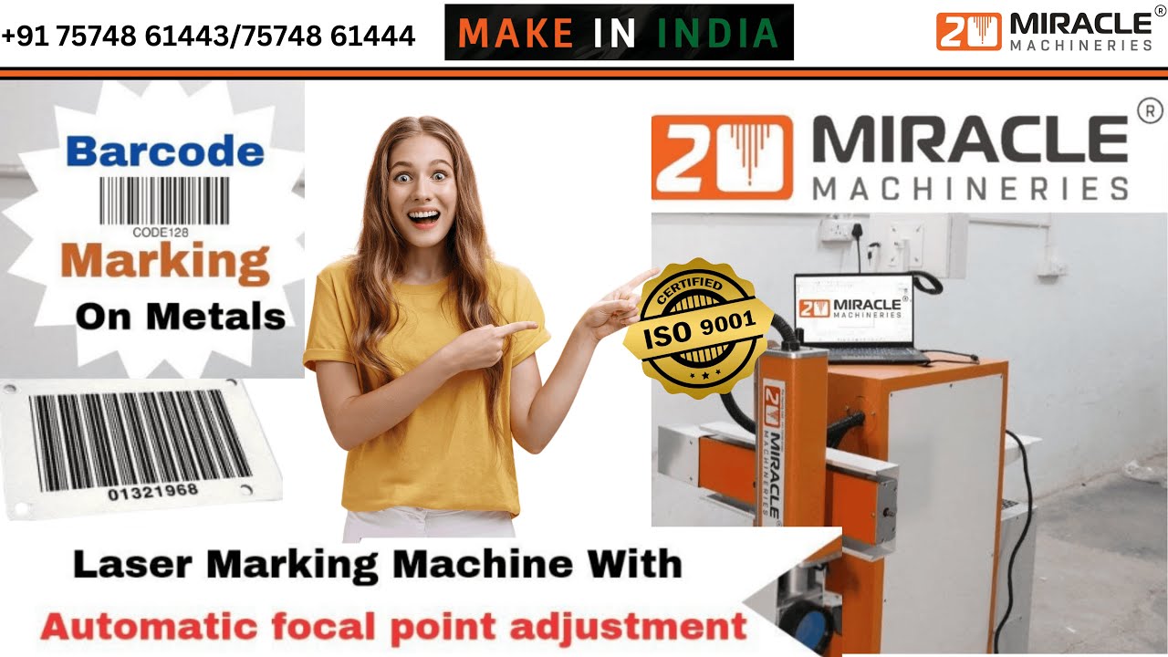 Fiber laser marking machine with Automatic Focal Point Adjustment ...