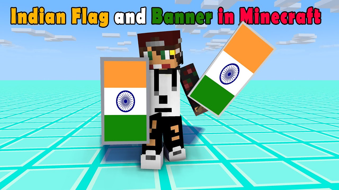 How to Make Indian Flag Banner Pattern on Shield in Minecraft 1.19 ...