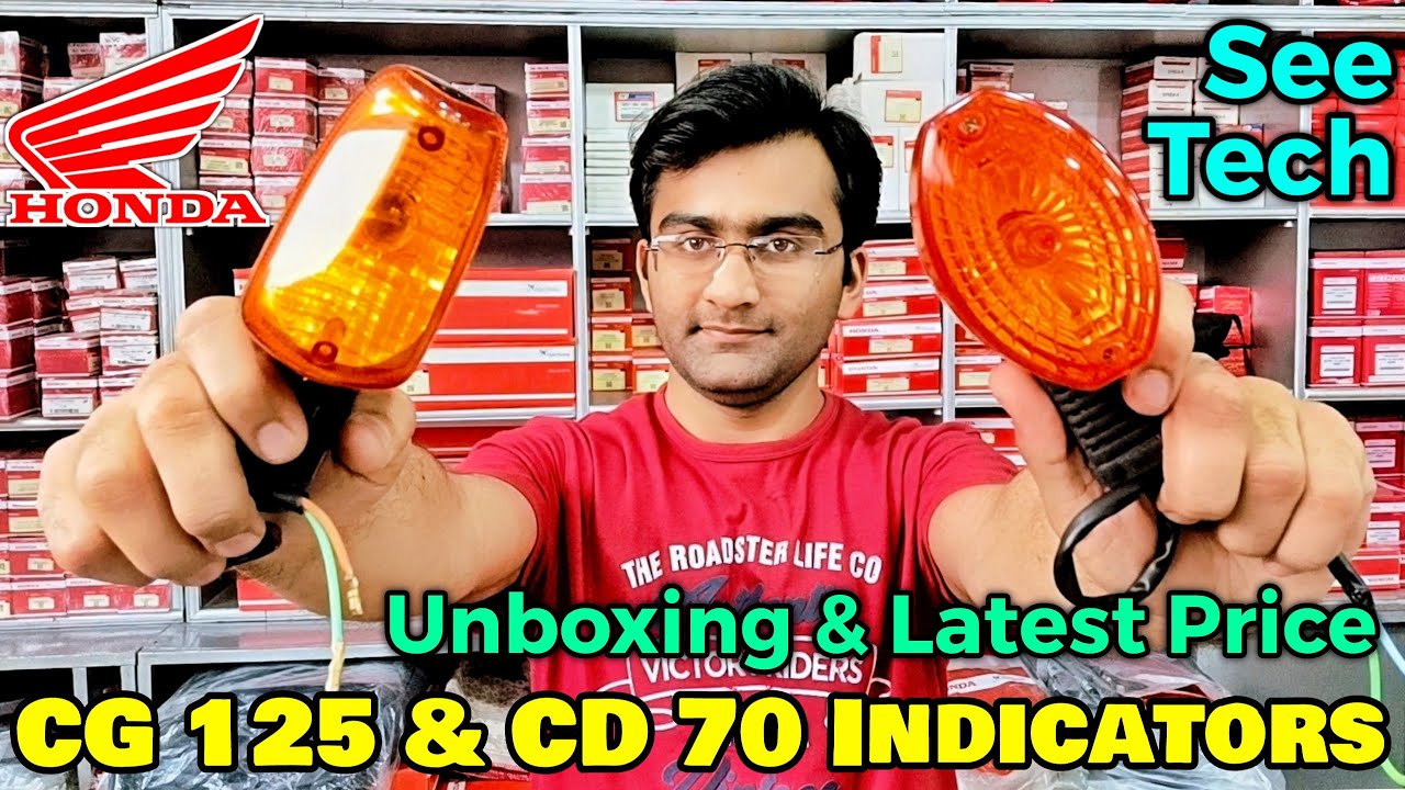 Honda CD70 & CG 125 Official Turn Indicators Unboxing & Latest Price ...