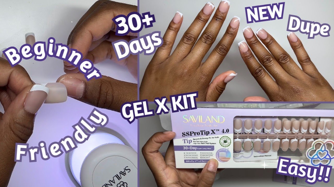 NEW GEL X DUPE KIT | SIMPLE GEL NAILS WITH SSPRO TIP X KIT | EASY GEL X ...