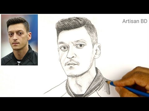 Pencil Sketches of Ozil / Ozil Germany Footballer, From Qatar World Cup 2022