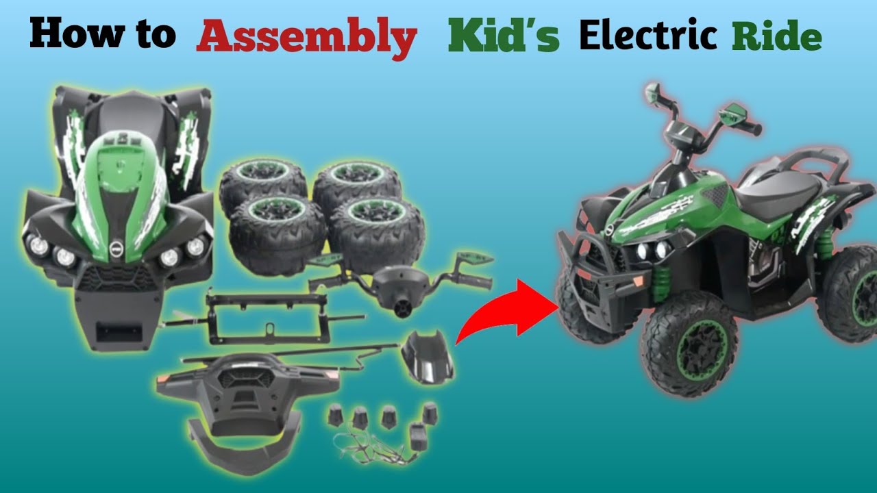 How To Assemble Kid's Electric Car||How To Install Kid's Electric kit ...