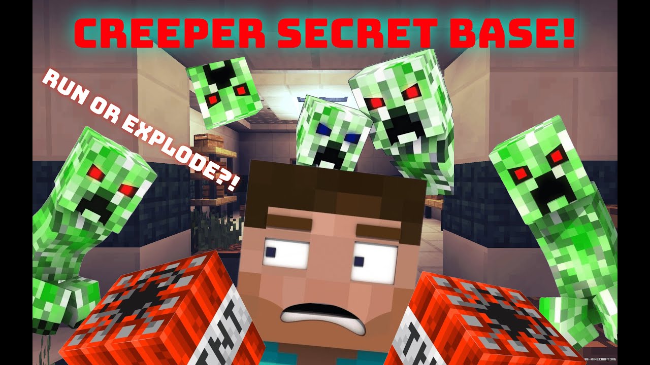 Secret Creepers Base! EPIC Minecraft Parkour & TNT Factory! - Minecraft ...