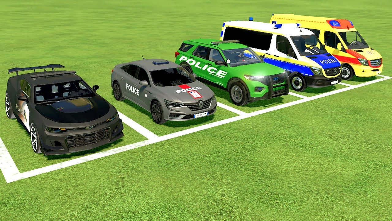 CHEVROLET CAMARO, RENAULT TALISMAN, EXPLORER POLICE, MERCEDES POLICE ...