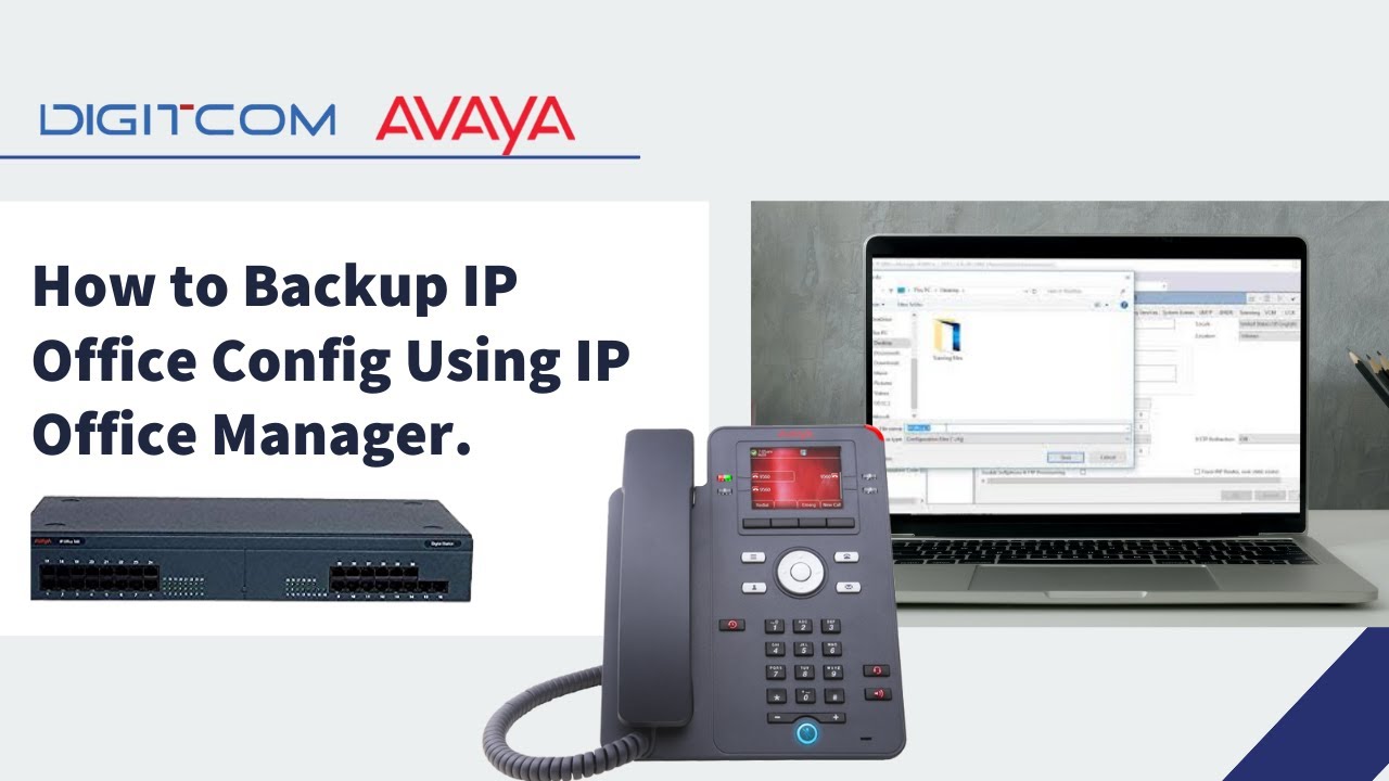 How to Backup IP Office Config Using IP Office Manager - YouTube