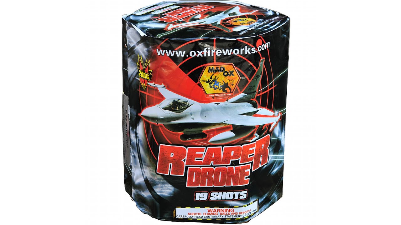 Reaper Drone By Mad Ox Fireworks - YouTube