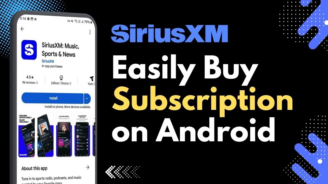 How to Buy SiriusXM Subscription on Android ! - YouTube