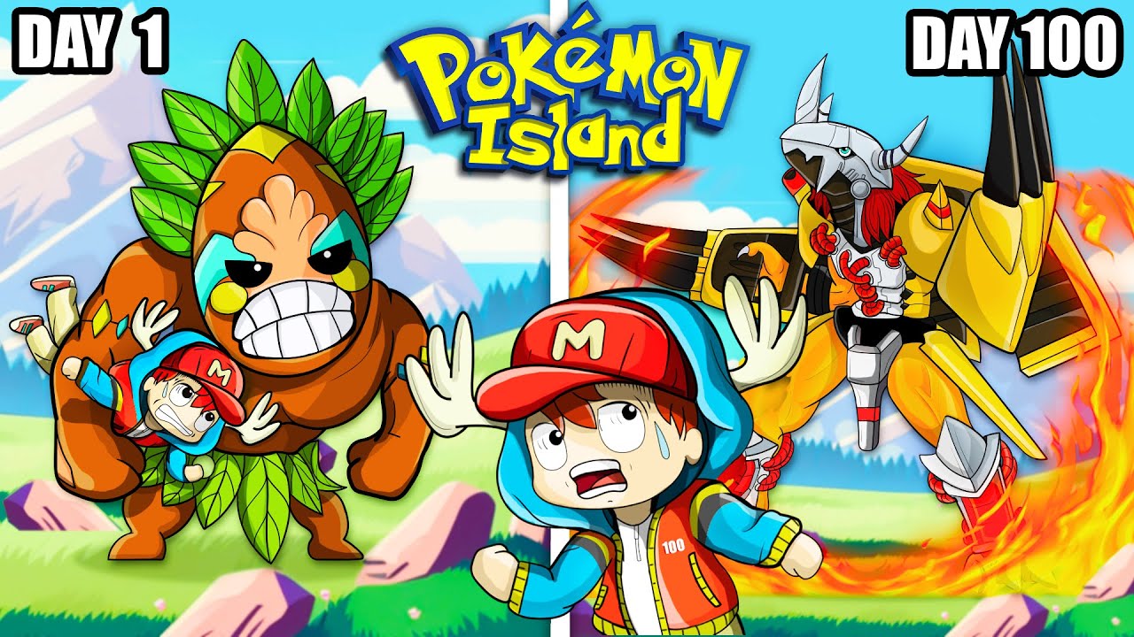 I Survived 100 Days in POKEMON Island - MOOSE Part 3 - YouTube