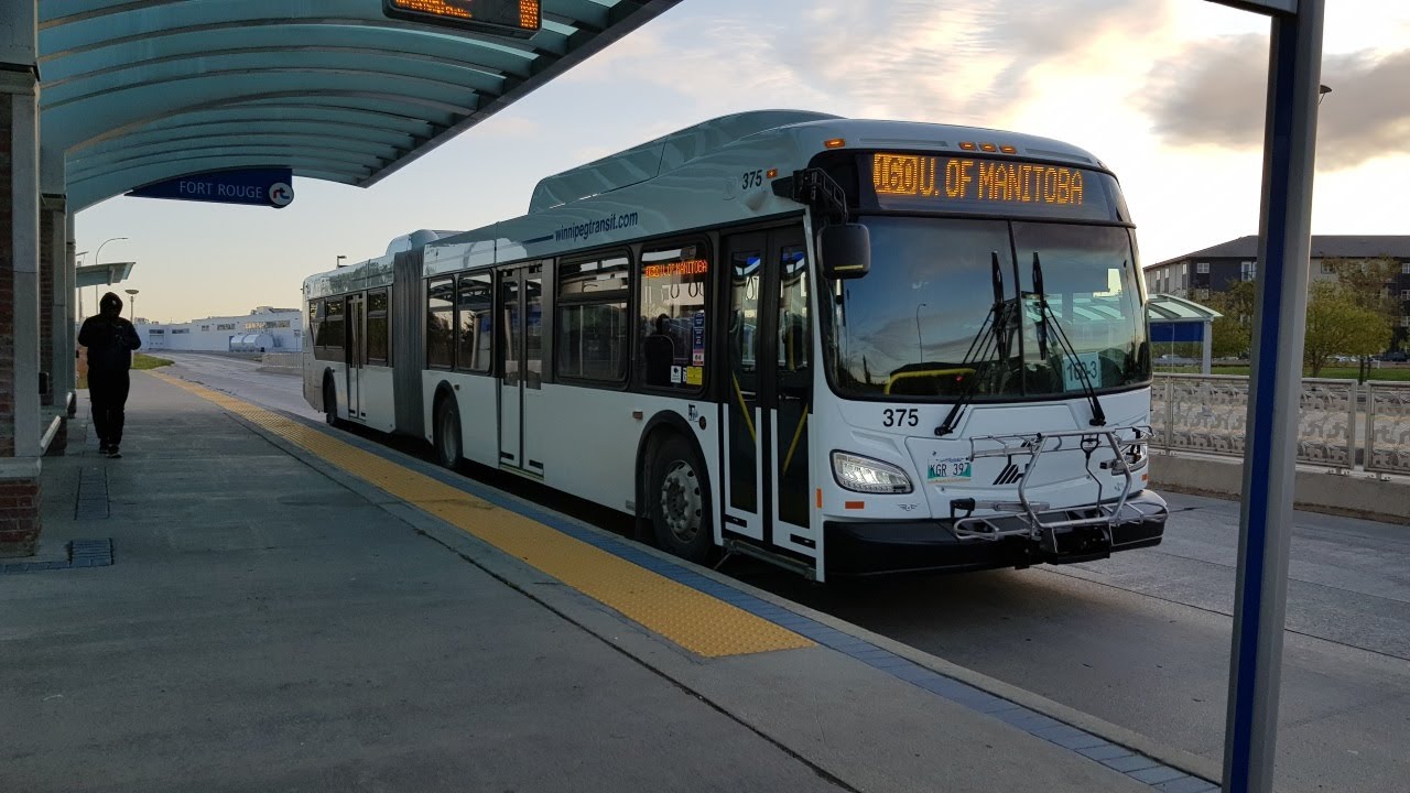 New Flyer XD60 (2019) #375 Winnipeg Transit Route: 160 Balmoral St. to ...