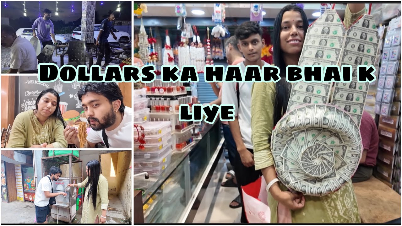 Dollars ka Haar for wedding/ Nadaun Market /chow min/ shadi ki baag ...