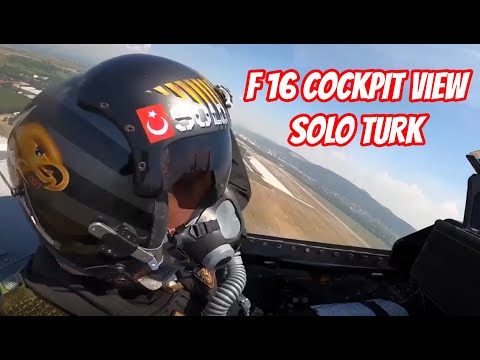 F-16 Cockpit View From SOLO TÜRK