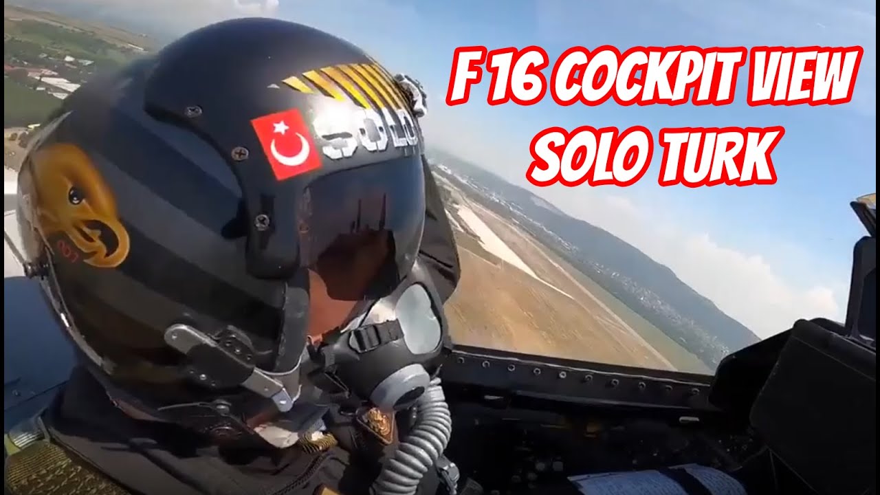F-16 Cockpit View From SOLO TÜRK - YouTube