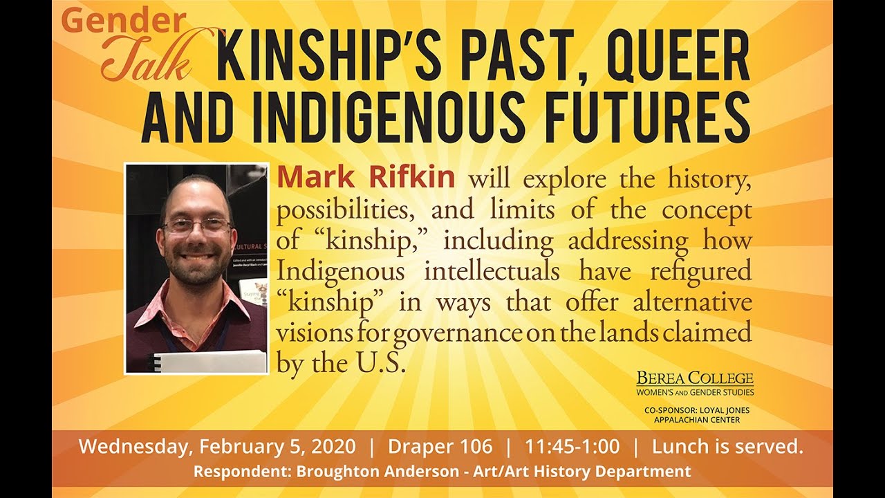 Gender Talk with Mark Rifkin (February 5, 2020) - YouTube