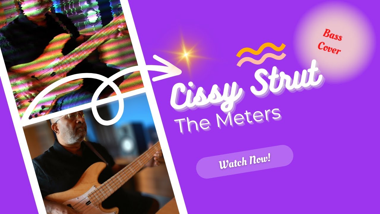 The Meters - Cissy Strut - Bass Cover Play Along with improvisations ...