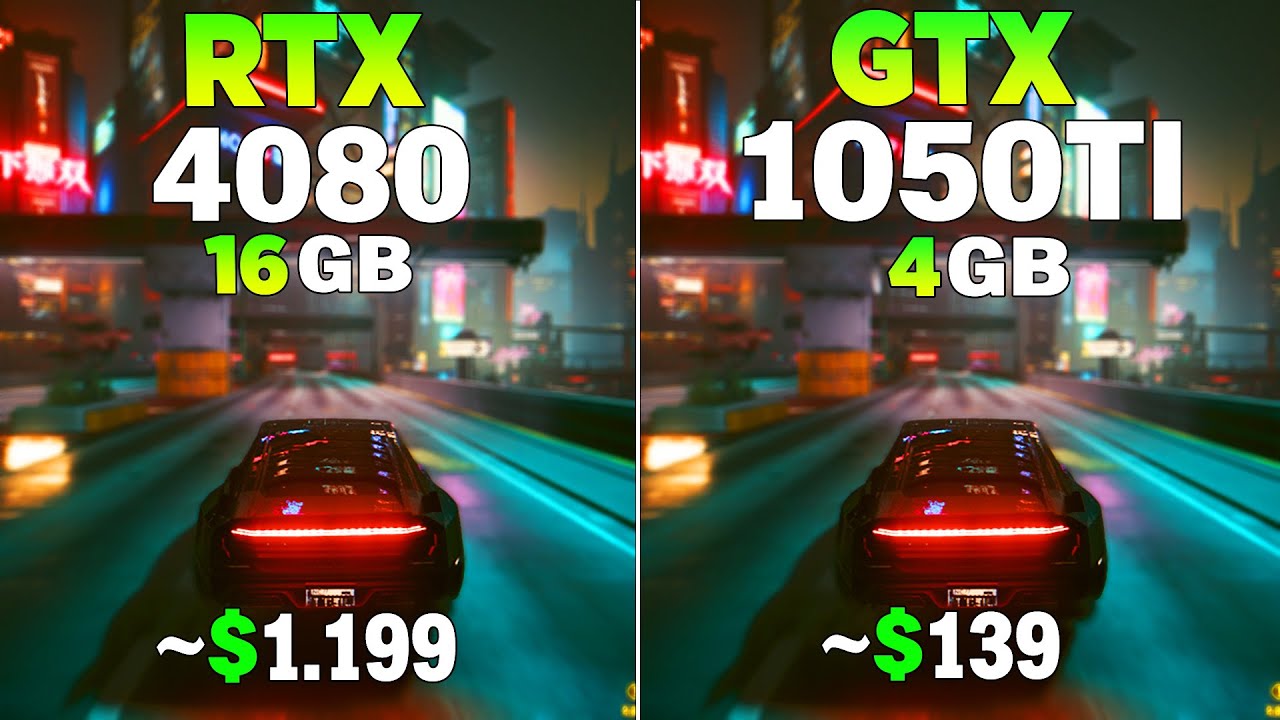 RTX 4080 vs GTX 1050 Tİ - Test in 8 Games - YouTube