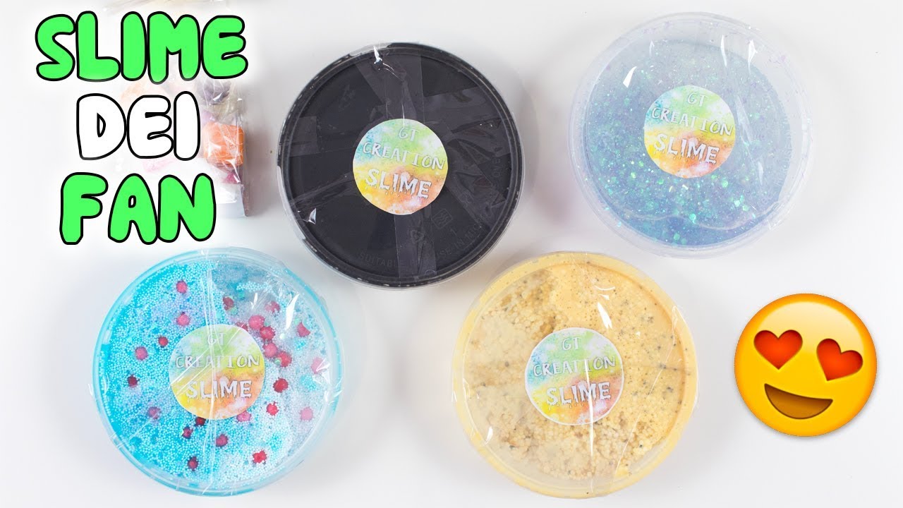 NUOVI SLIME DAI FAN!! QUESTI SLIME SONO DAVVERO SUPER!! - YouTube