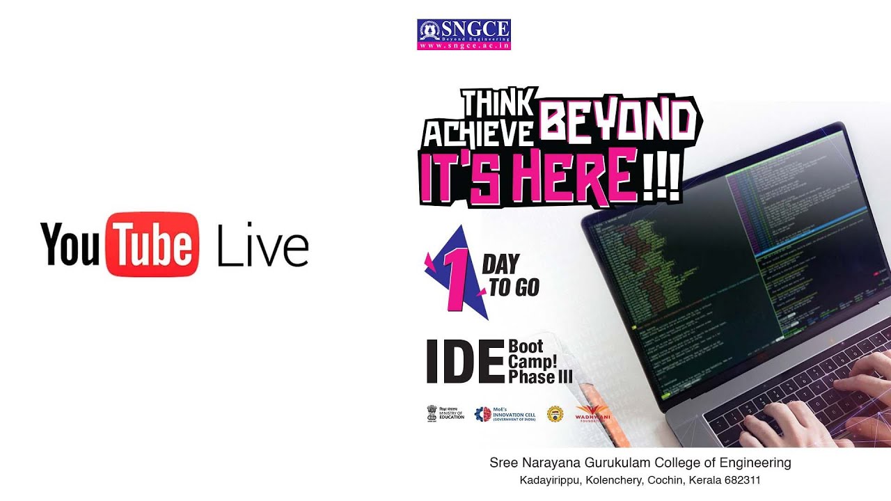 IDE Boot Camp Phase III || Day 1 - YouTube