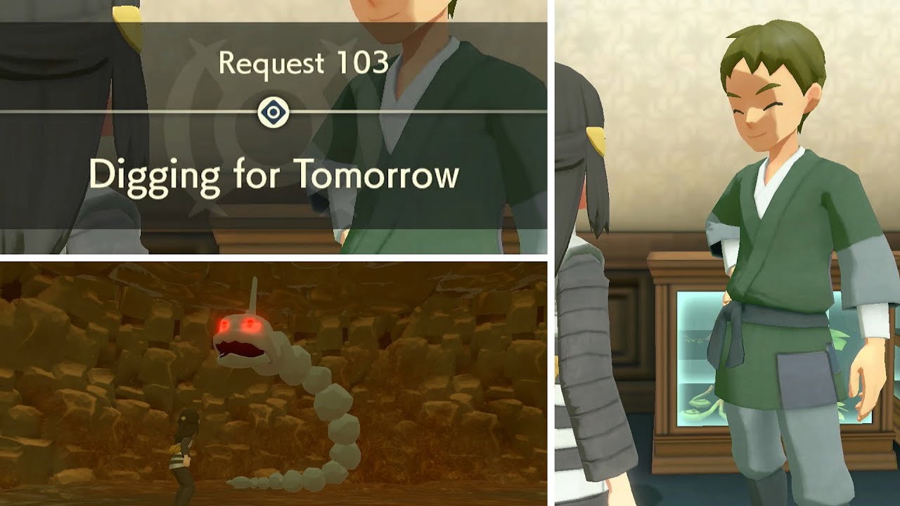 Request 103 | Digging for Tomorrow | Kochika | Onix | Oreburrow Tunnel ...