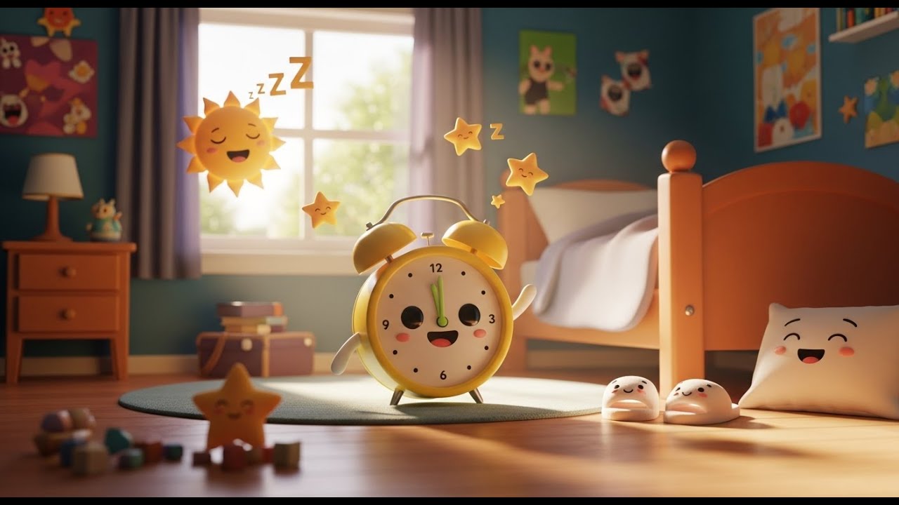 The Happy Alarm Clock Song | Fun Kids Rhyme | Nursery Rhymes & Baby ...