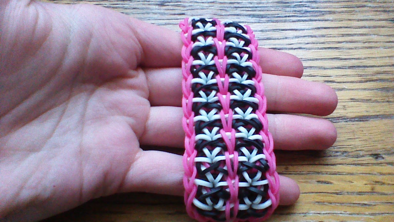 NEW Rainbow Loom Cross Burst Bracelet (Part 2) - YouTube