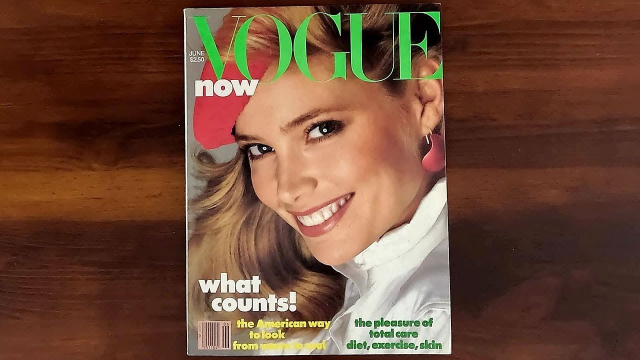 Vogue June 1982 Kelly Emberg, Brooke Shields, Lena Horne | ASMR Magazine Flip Through - YouTube