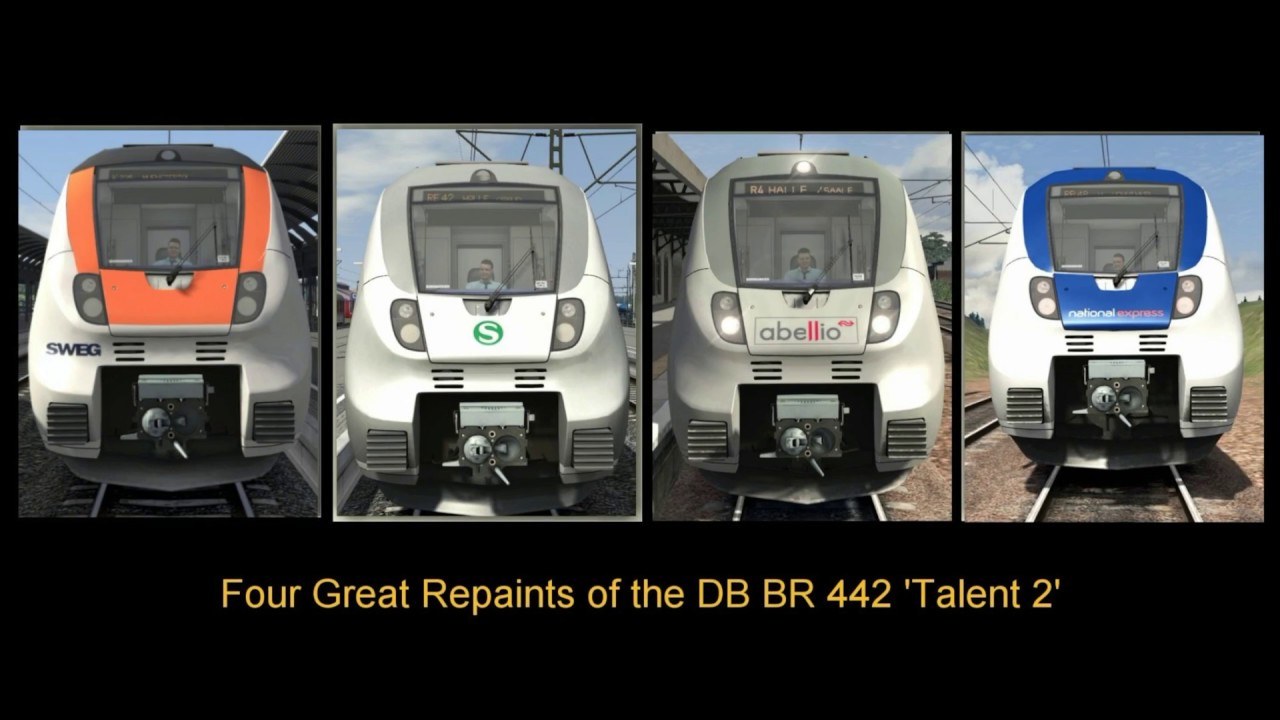 Train Simulator 2017 - Four Great DB BR 442 "Talent 2" repaints ...
