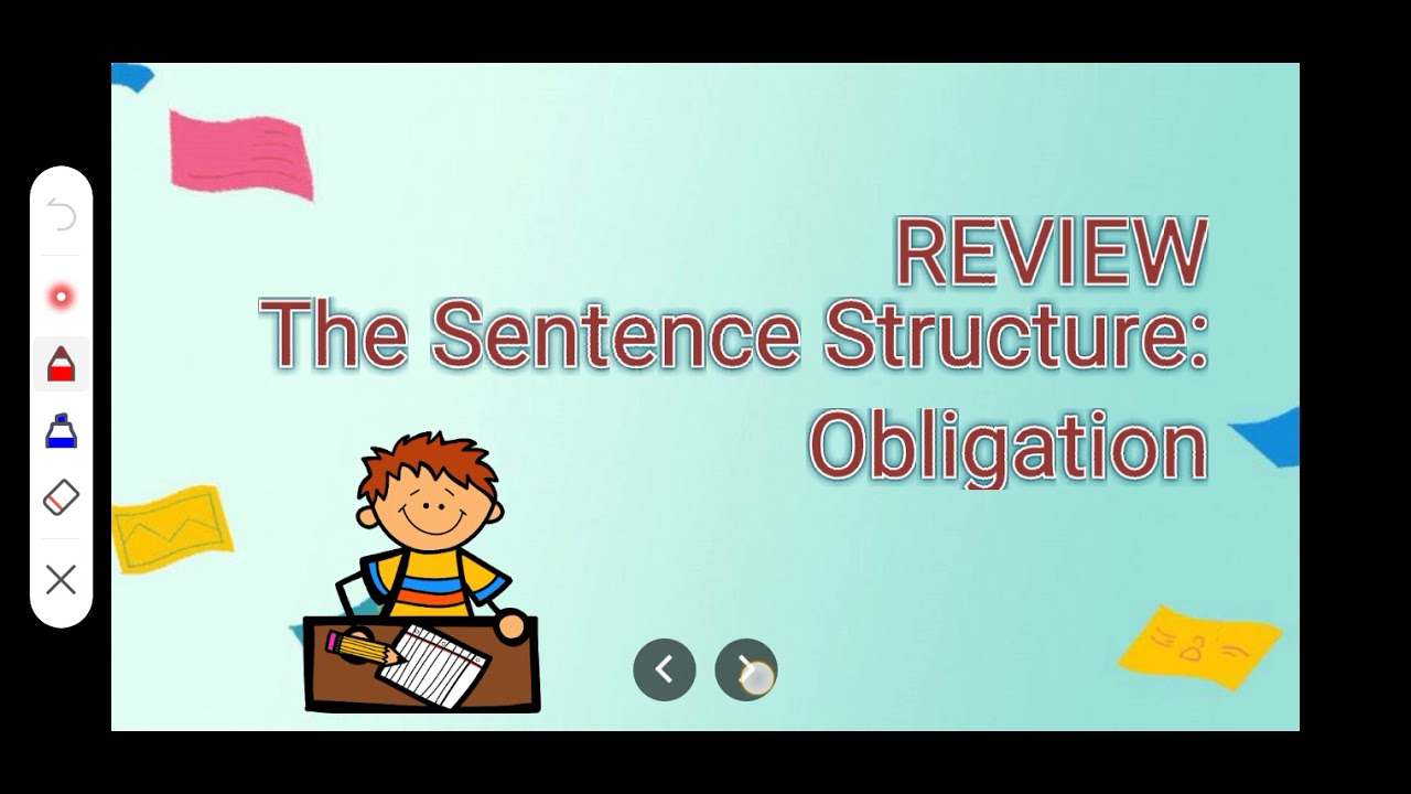 ENGLISH 3RD MEETING - WRITING OBLIGATION SENTENCE - YouTube