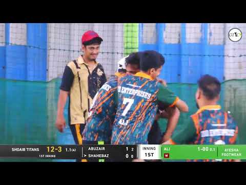 SHOAIB TITANS VS AYESHA FOOTWEAR FIRTS SAMI FINAL MATCH AT NASHEMAN PREMIER LEAGUE - 2026